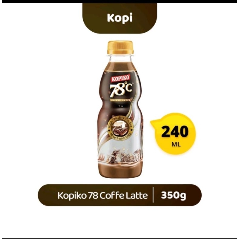Jual Kopiko 78 C Coffee latte 240 ML | Shopee Indonesia