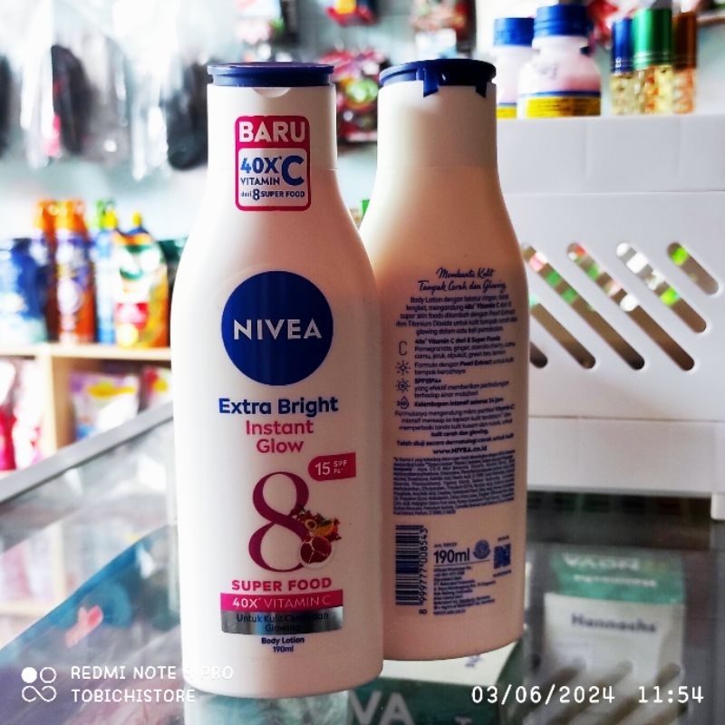 Jual KEMASAN BARU - Nivea Extra White Instant Glow Body Lotion 200ml ...