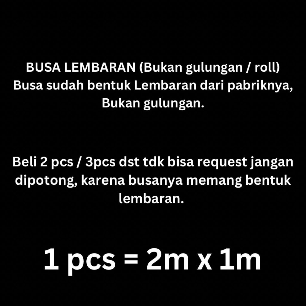 Jual [1Lembar] Busa angin 3mm 4mm 5mm / Foam Lapis / Busa dalaman Tas ...