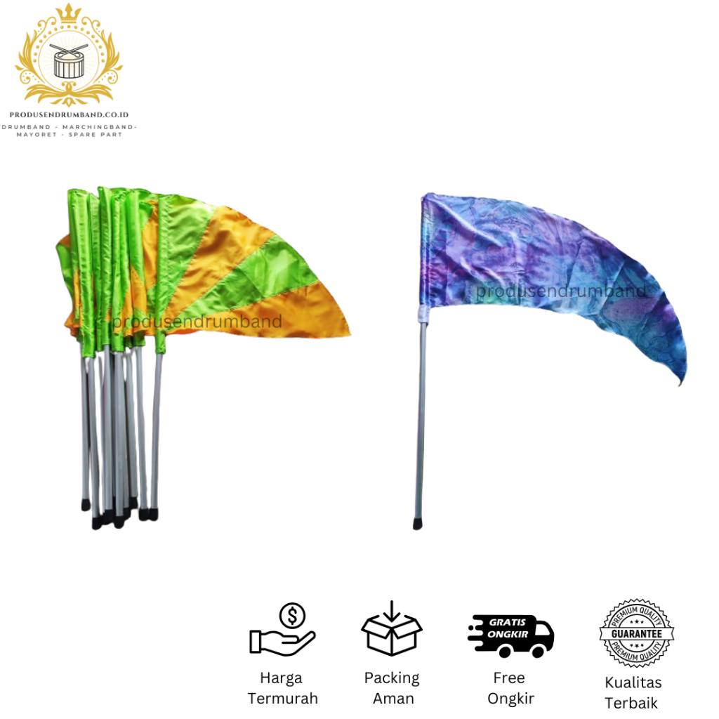 Jual Pole Tiang Flag Almunium Kulitas Premium/Tiang Bendera Drumband ...
