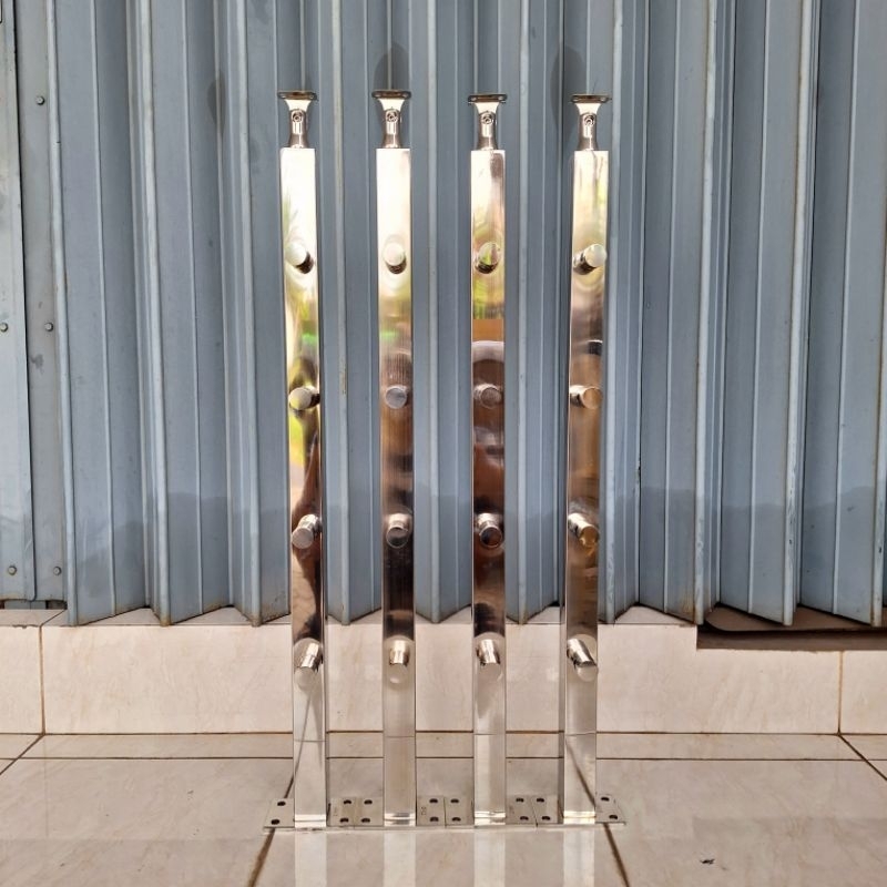 Jual Tiang railing tangga stainless jari-jari minimalis/tiang railing ...