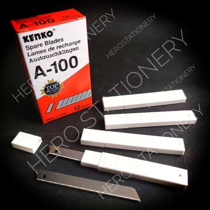 Jual Isi cutter kenko original asli A-100 . 12 tube | Shopee Indonesia