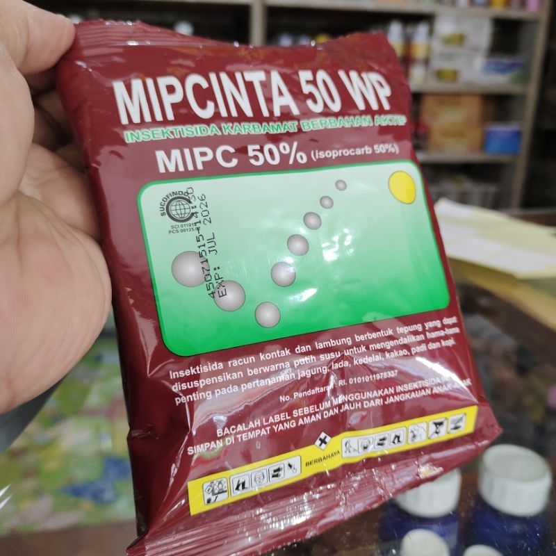 Jual Mipcinta 50WP 100 Gram Insektisida Karbamat berbahan Aktif MIPC 50 ...