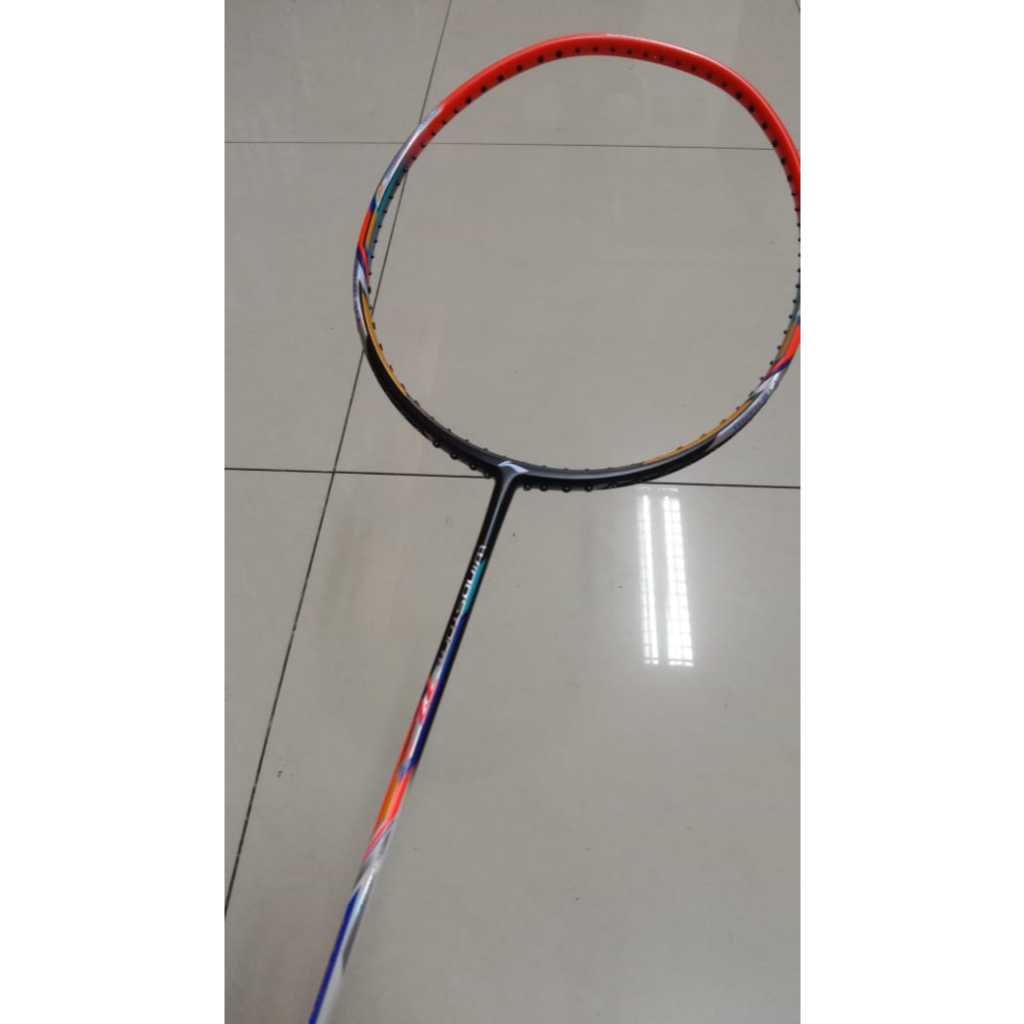 Jual Raket badminton lining windstorm 72 black/oren/white ( bonus cover ...