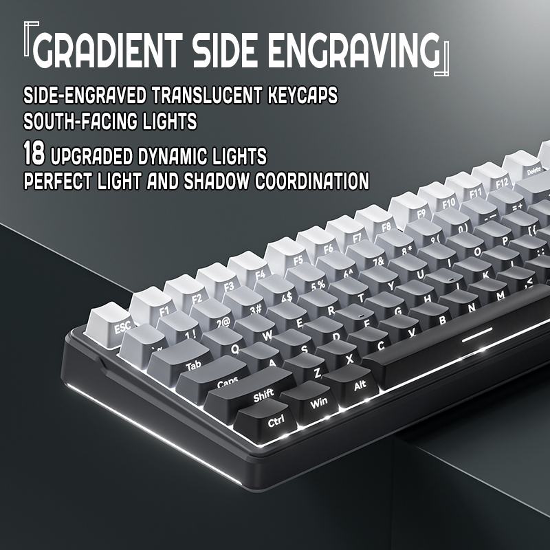 Jual ZIFRIEND ZT99 Gradient Mechanical Keyboard South Facing RGB 92% ...