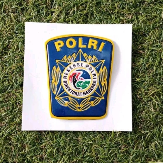 Jual stiker embos logo DIREKTORAT NARKOBA RESERSE POLRI/stiker unik ...