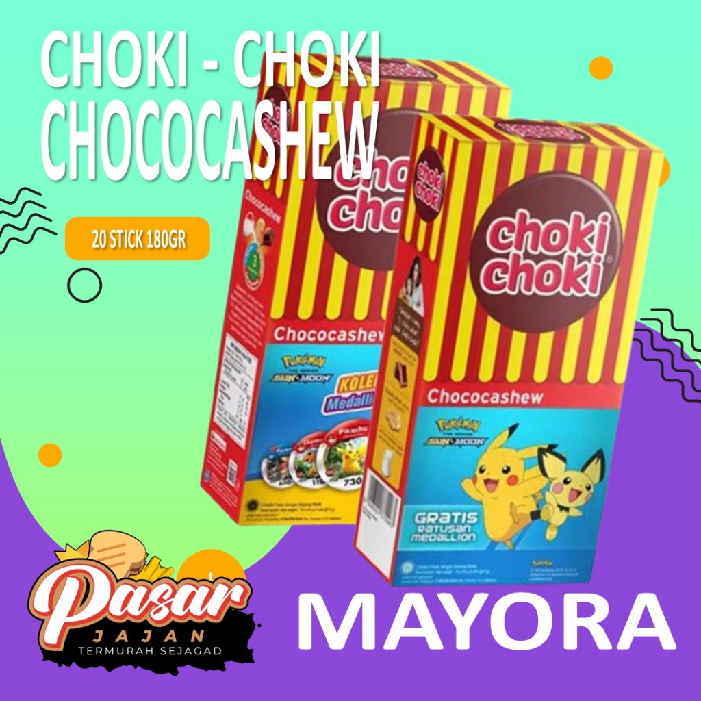 Jual Choki Choki Chococashew 20 Stick 180Gr | Shopee Indonesia