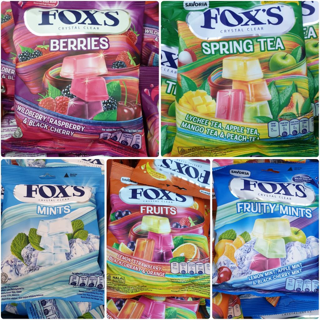 Jual PERMEN Fox Foxs Fox's Permen 90gr Aneka Varian | Shopee Indonesia
