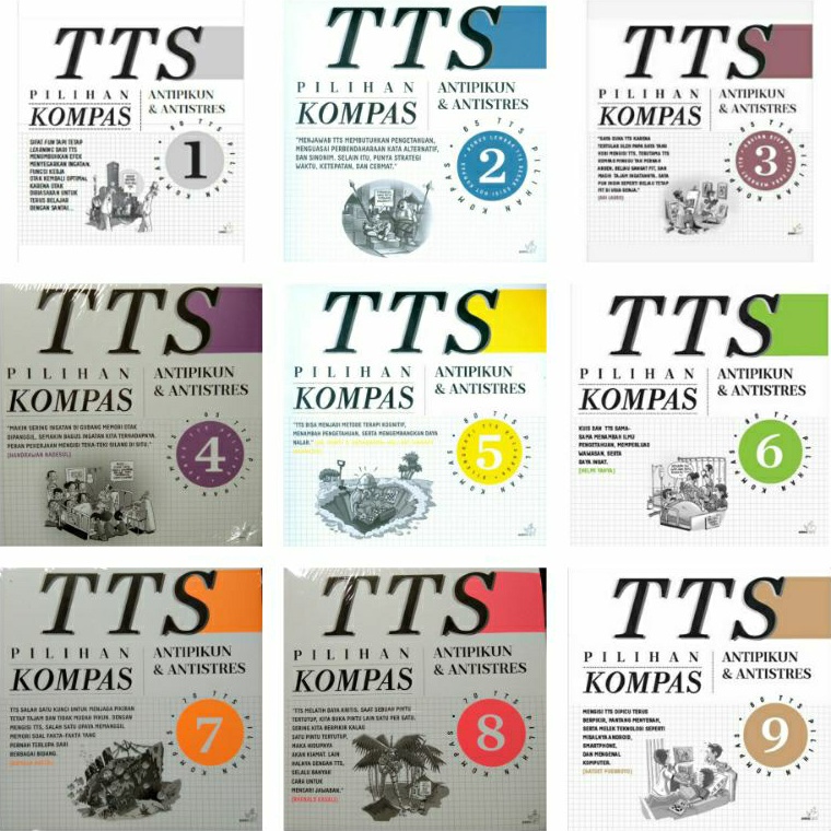 Jual KODE P18Q Seri Judul Lengkap Buku TTS Kompas Jilid 1 2 3 4 5 6 7 8 ...