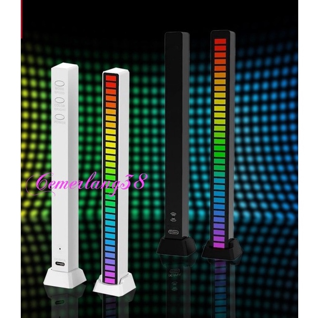 Jual KODE T35W Lampu LED RGB Voice Sound Control Audio Spectrum ...