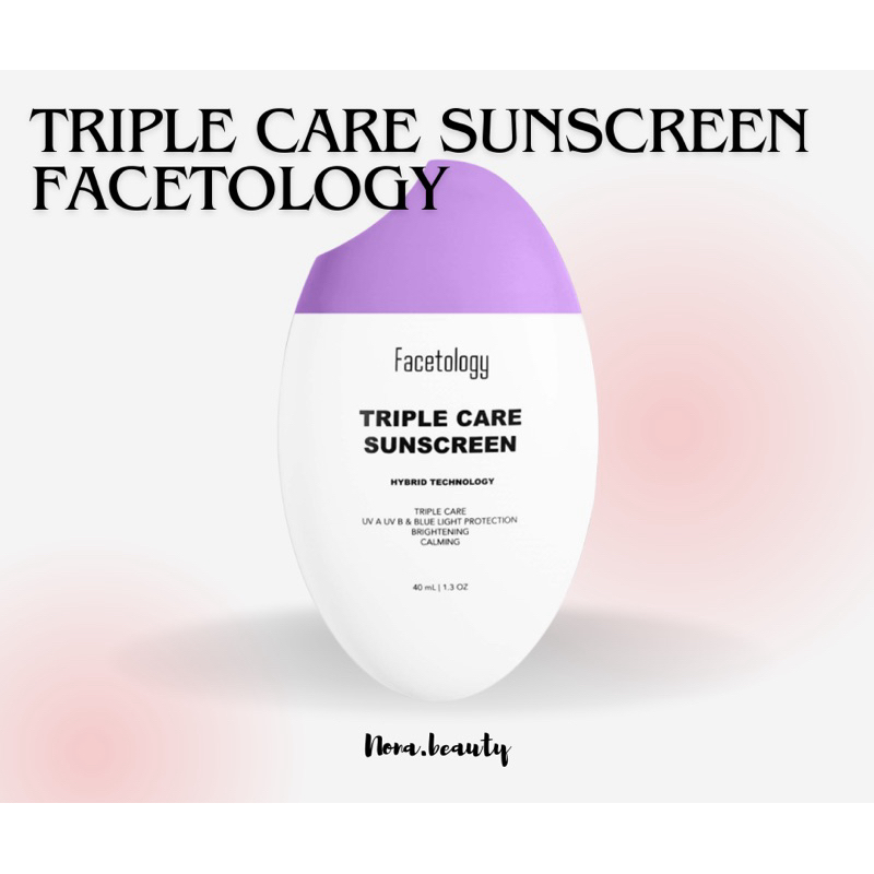 Jual Triple Care Sunscreen Brightening Calming Facetology | Shopee ...