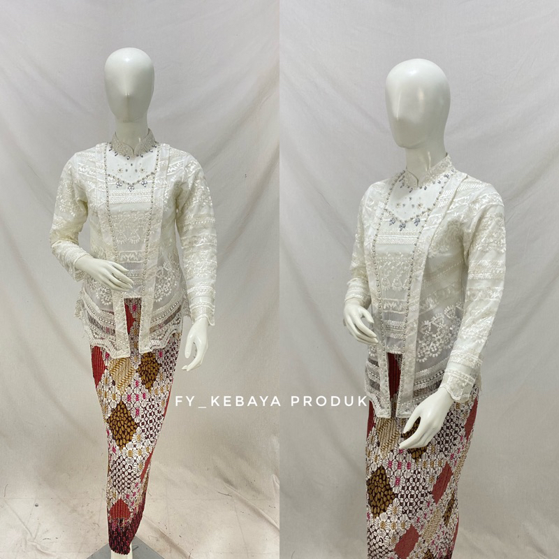 Jual Kebaya Wisuda kutu baru kebaya modern model kutu baru kerah sanghai kutu baru hijab ...