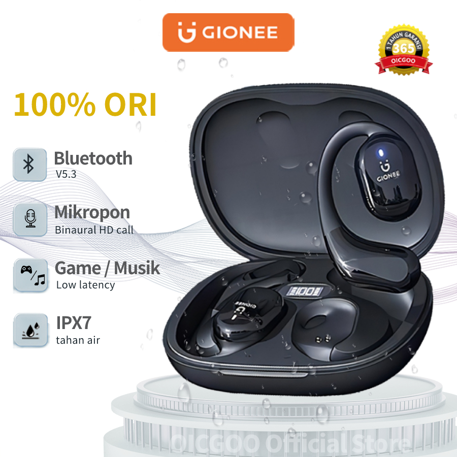 Jual 100% Ori Gionee JL001 Open Ear Earphone Wireless Bluetooth Headset ...