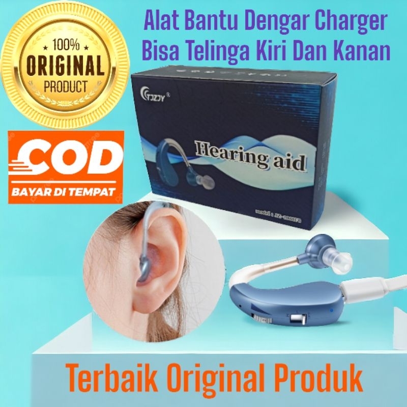 Jual Alat Bantu Dengar Charger Telinga Orang Tua Hearing Aid Original Blue | Shopee Indonesia