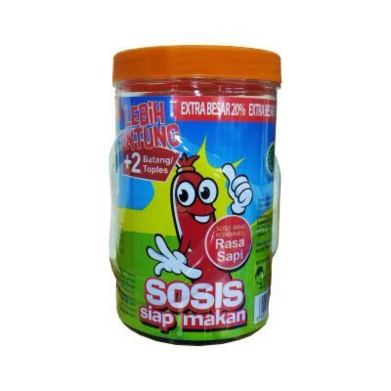Jual SO NICE Sosis Sapi siap makan (1 toples/24+1pcs/21g) | Shopee ...
