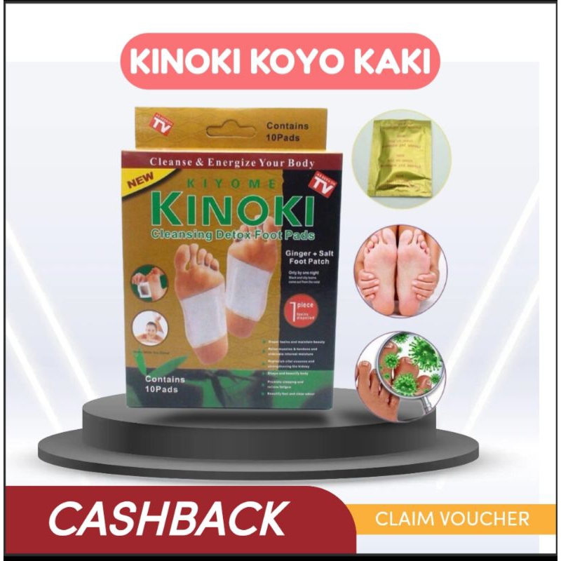 Jual Kinoki Gold Detox Kaki Asli Original 1 box isi 10 pcs BISA COD ...