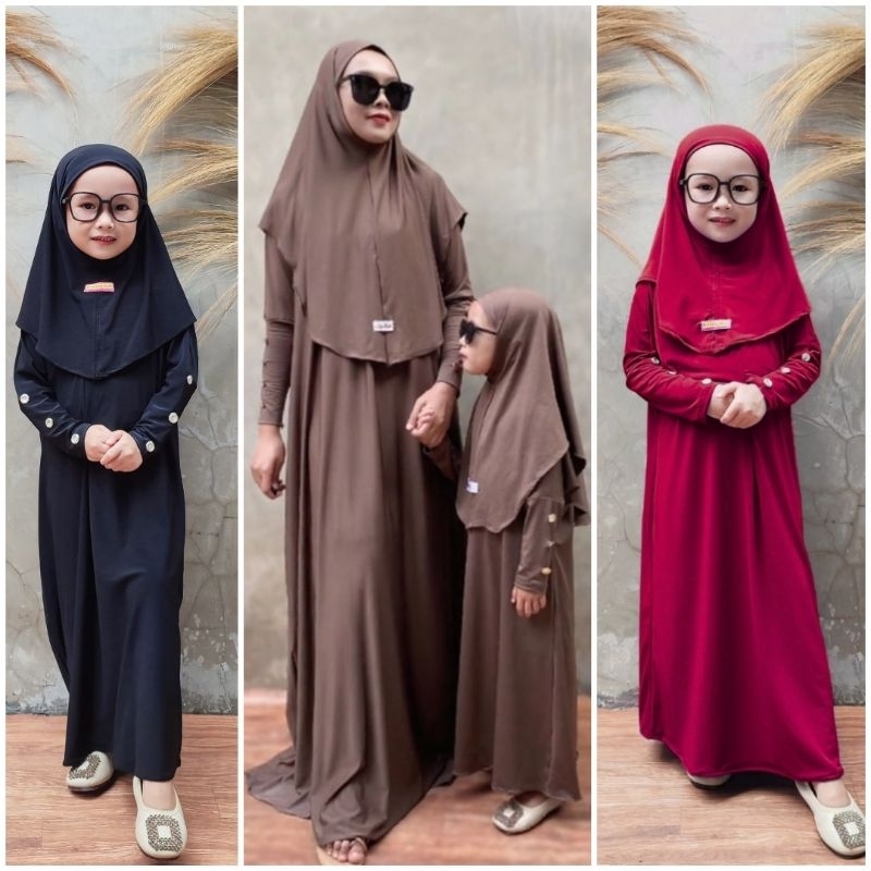 Jual Terbaru Gamis Abaya Jersey Premium Polos Lengan Kancing // Gamis ...