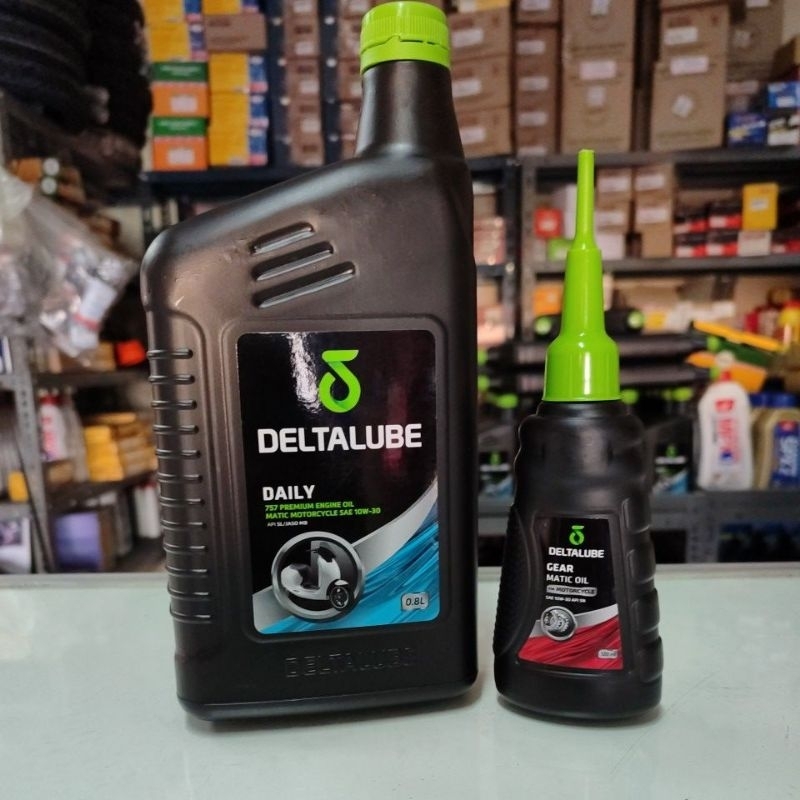 Jual Paket oli deltalube matic daily 0.8L 10w-30+Gardan deltalube 120 ...