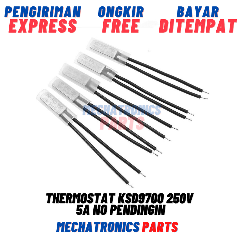 Jual Thermostat KSD9700 250V 5A NO Pendingin KSD 9700 Bimetal Sensor Suhu Temperatur AC Normaly ...