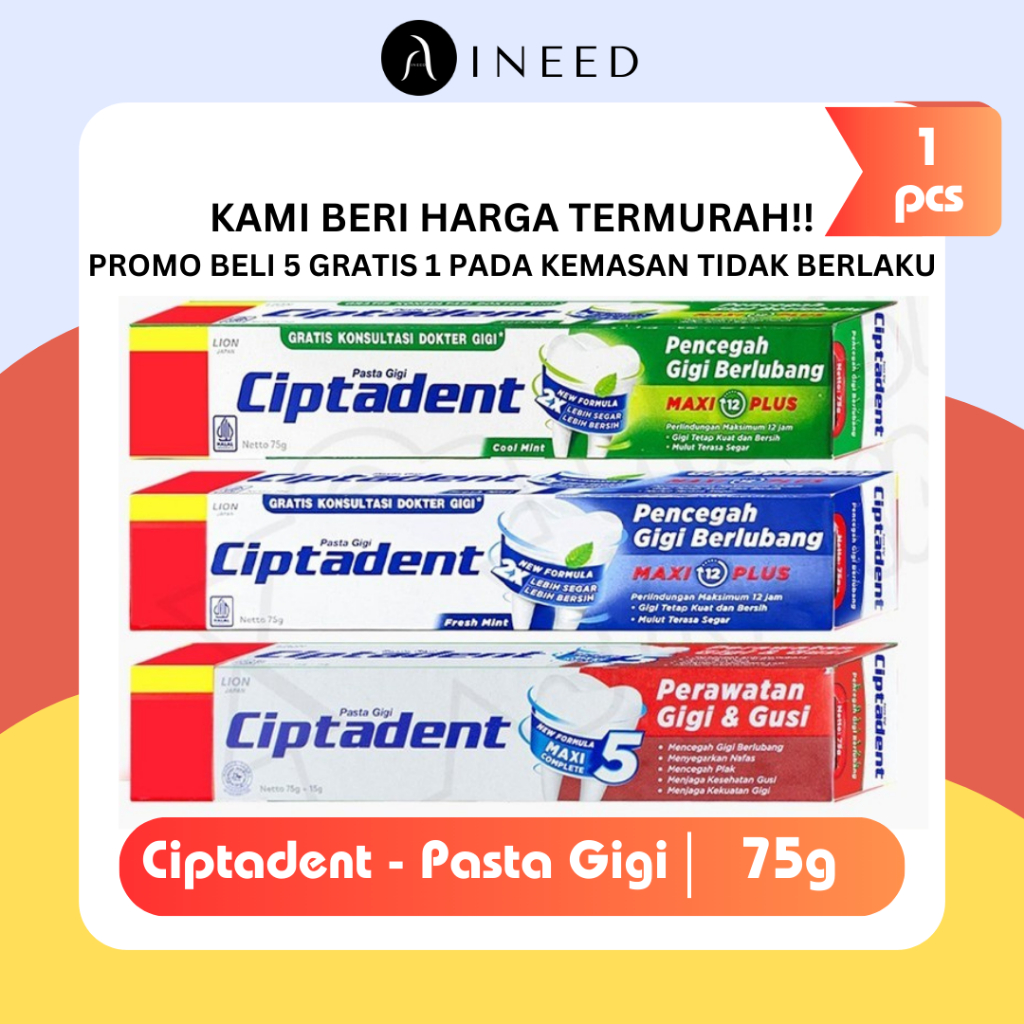 Jual Ciptadent Pasta Gigi 75gr [PCS] | Shopee Indonesia
