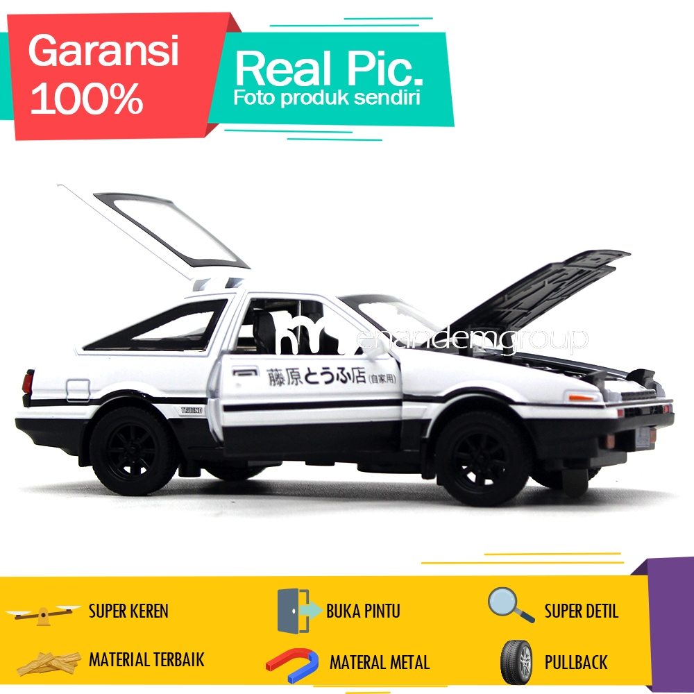 Jual Diecast Miniatur Mainan Mobil Klasik Initial D Toyota Trueno ...