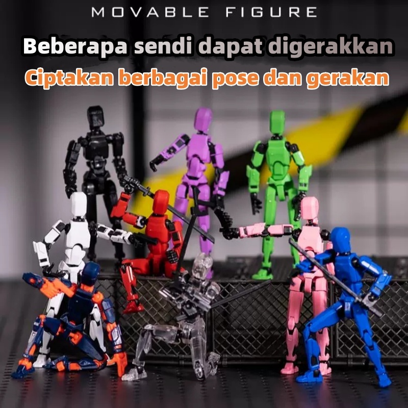 Jual Titan Dummy 13 Articulated action figure,3D printed doll toys with ...