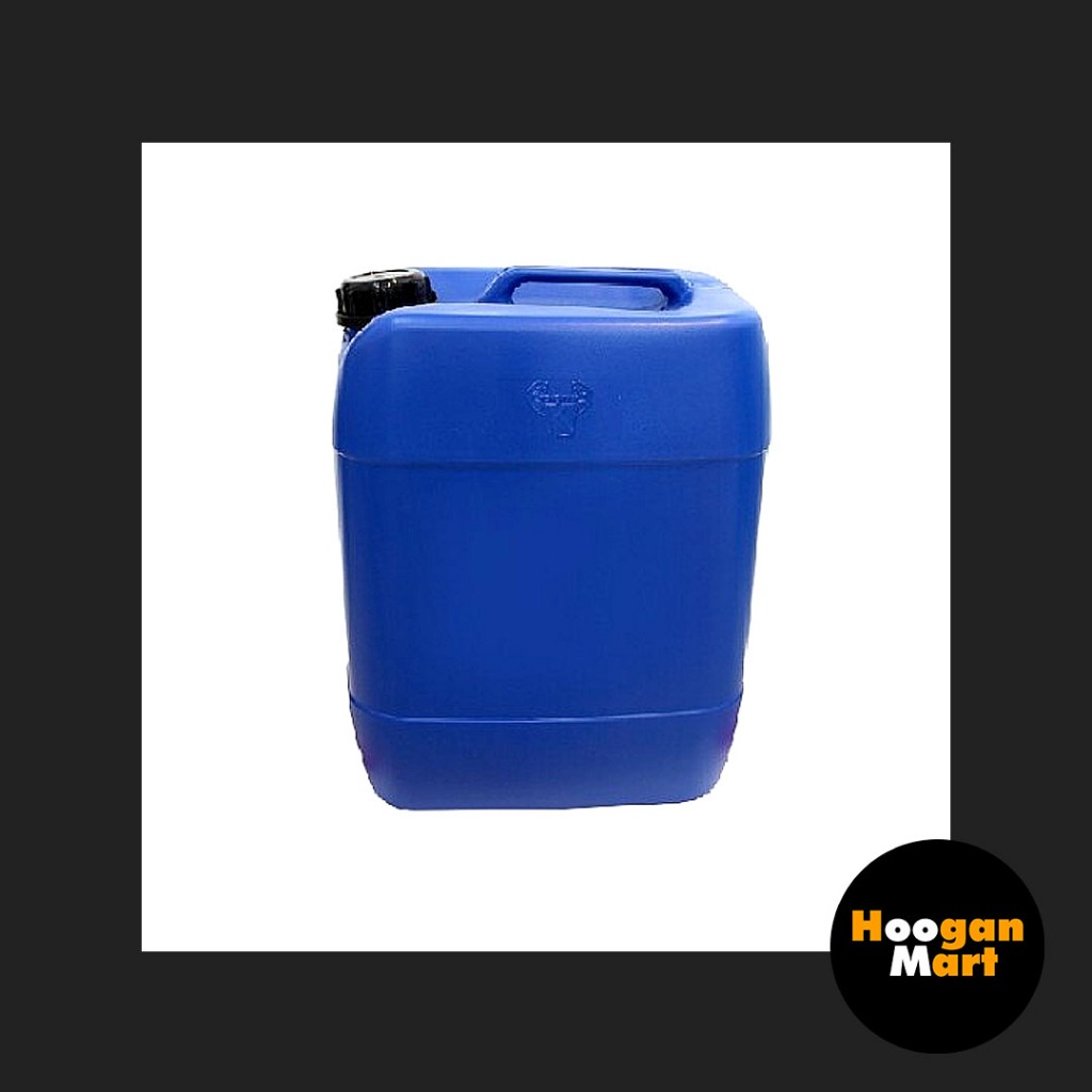 Jual [ Jerigen ] Jerigen Plastik Segi Biru 20 Liter - Tongkuat | Shopee ...