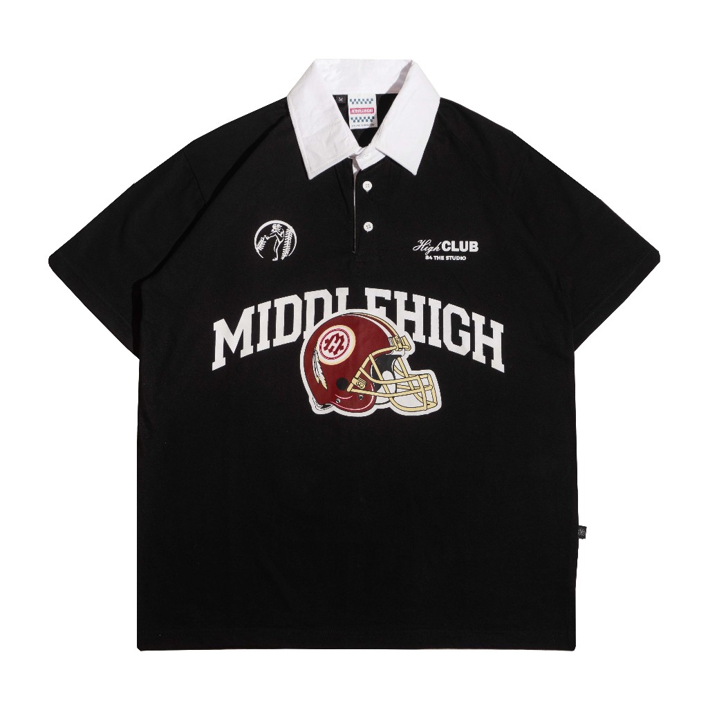 Jual Middlehigh Vintage Rugby Polo Shirt - High Club 84 | Shopee Indonesia