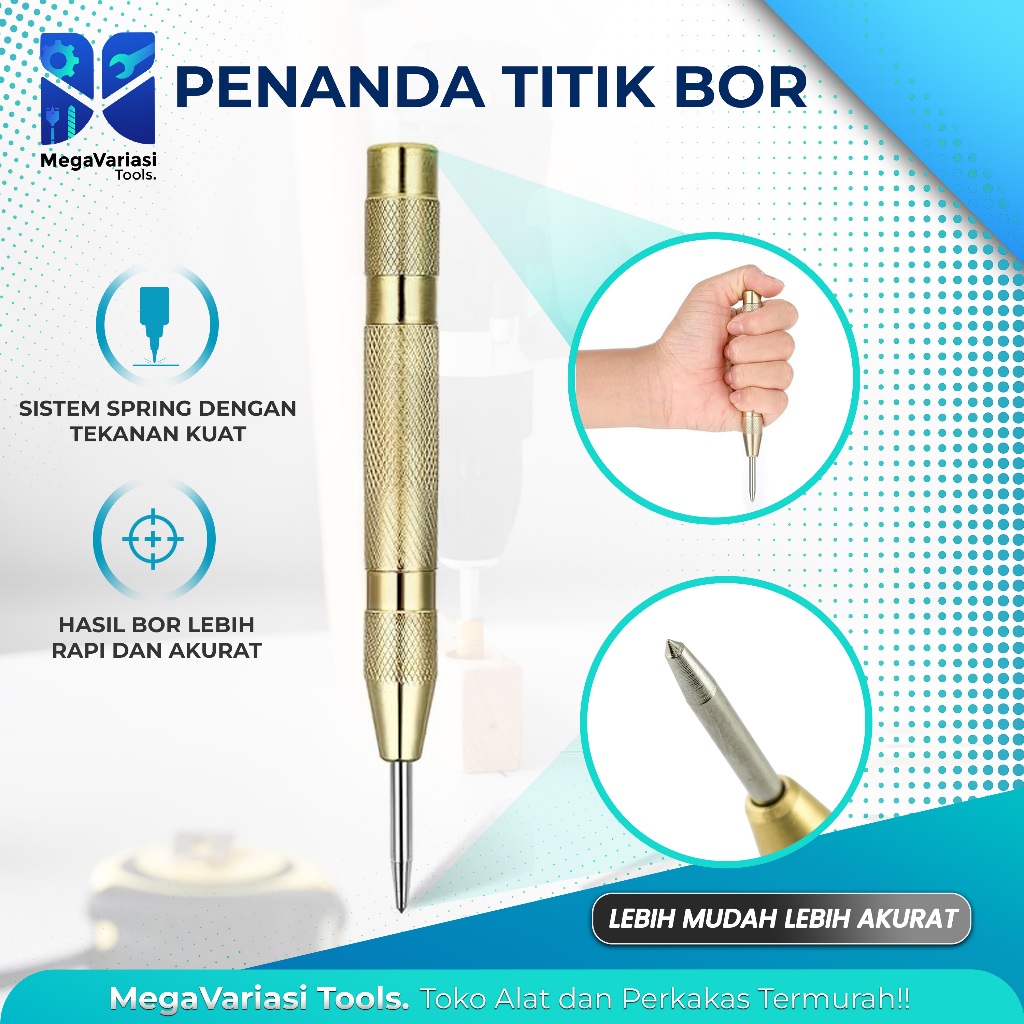 Jual Automatic Center Punch Penanda Titik Bor Penitik Drip Center Pen ...