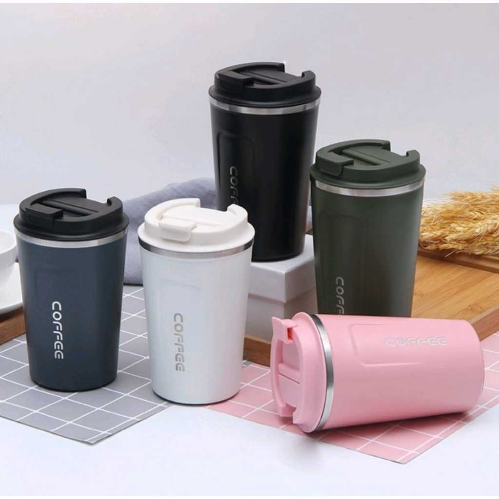 Jual Tumbler Coffee Mug Botol minum Stainless Steel 500ML Travel Mug ...