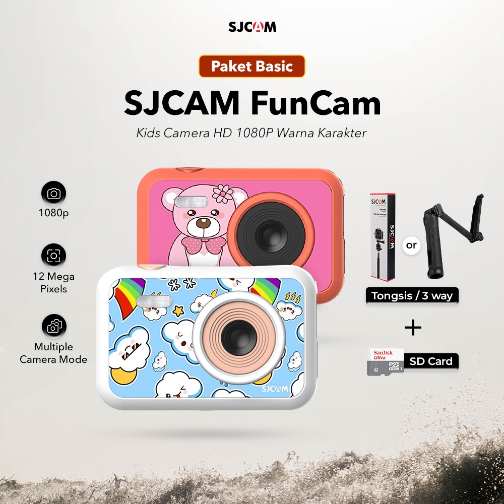 Jual SJCAM FUNCAM KIDS CAMERA kamera mini pocket digital anak-anak kids ...