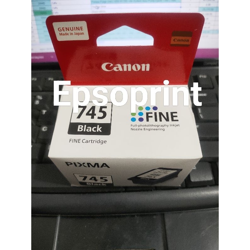 Jual Tinta Catridge Canon 745 745BK 745 Black printer TS307 TS207 ...