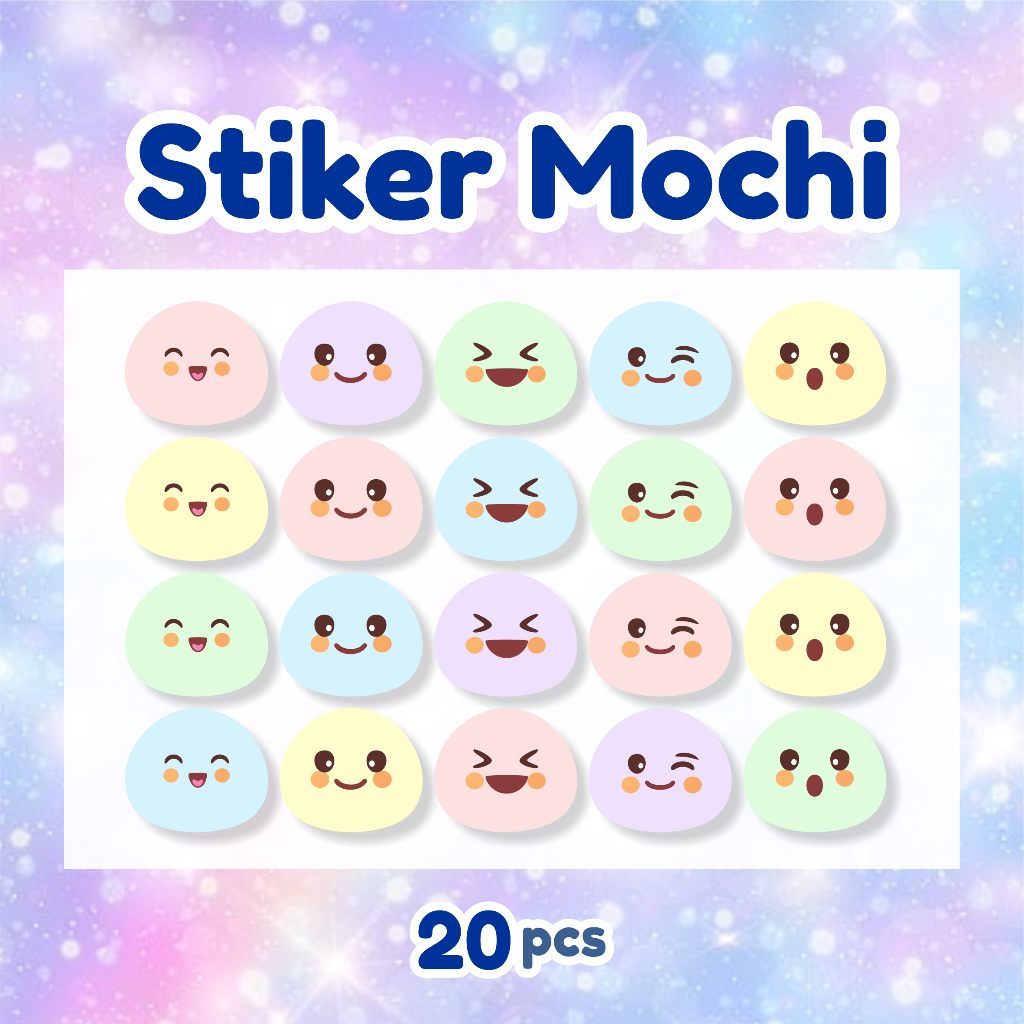 Jual 20 pcs Stiker Mochi Lucu Diary Sticker Dekorasi Jurnal Scrapbook ...