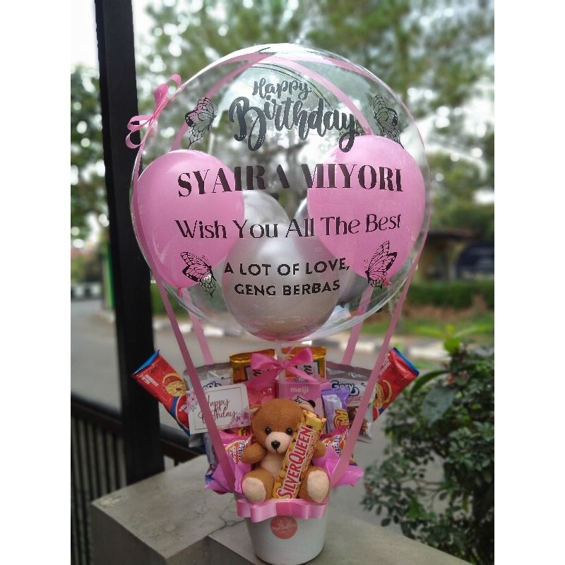 Jual READY INSTAN Jumbo Buket balon isi snack murah | Shopee Indonesia