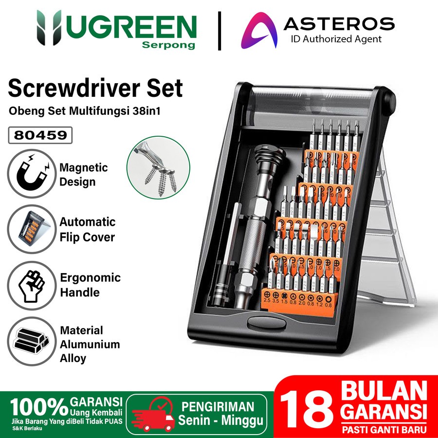 Jual UGREEN Obeng Set Service Magnetic ,Obeng Servis Elektronik Hand ...