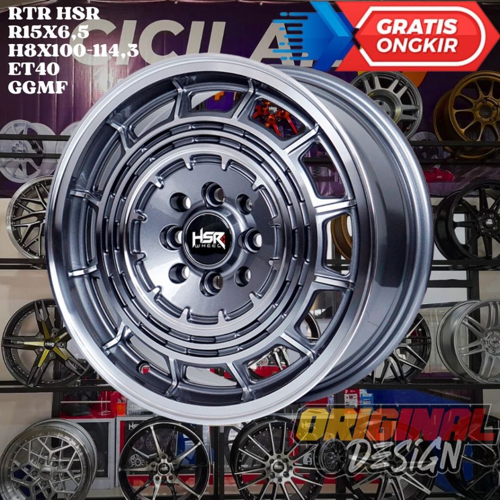 Jual Velg Mobil Racing Ring 15 HSR RTR R15 Untuk AVANZA , EVALIA , LIVINA , XENIA | Shopee Indonesia