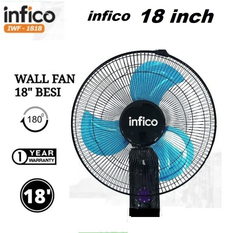 Jual NEW Kipas Angin Infico IWF-1818 Dinding /Wallfand 18 inch Besi ...