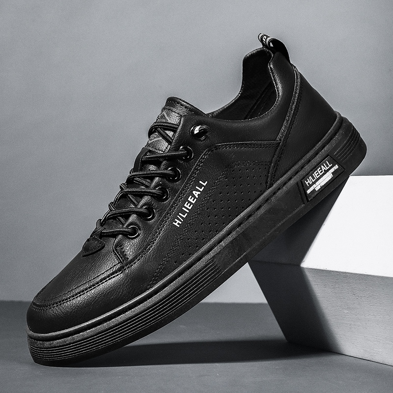 Jual Sepatu Pria Formal Sneakers Original Muda Kekinian Tali Hitam ...