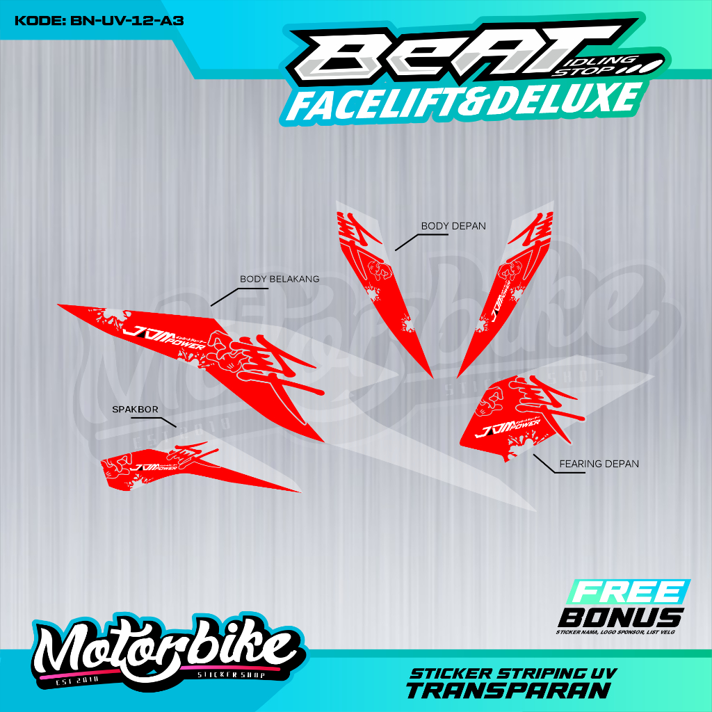 Jual STIKER STRIPING MAXDECAL BEAT STREET/DELUXE NEW 2023 MOTIF ...