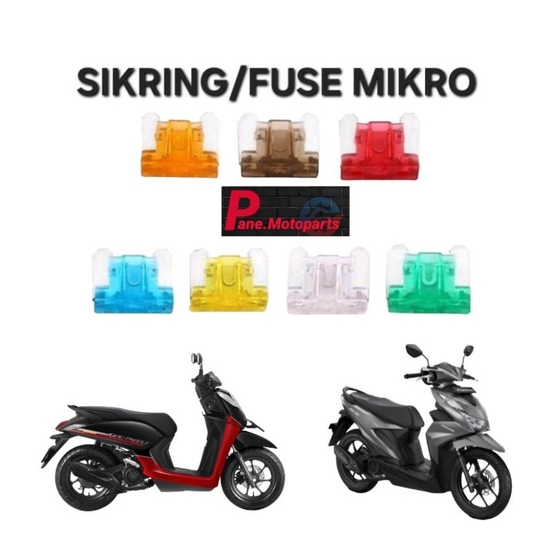 Jual SIKRING TANCAP SEKRING FUSE MIKRO 5A-30A BEAT ESP NEW ALL NEW BEAT ...