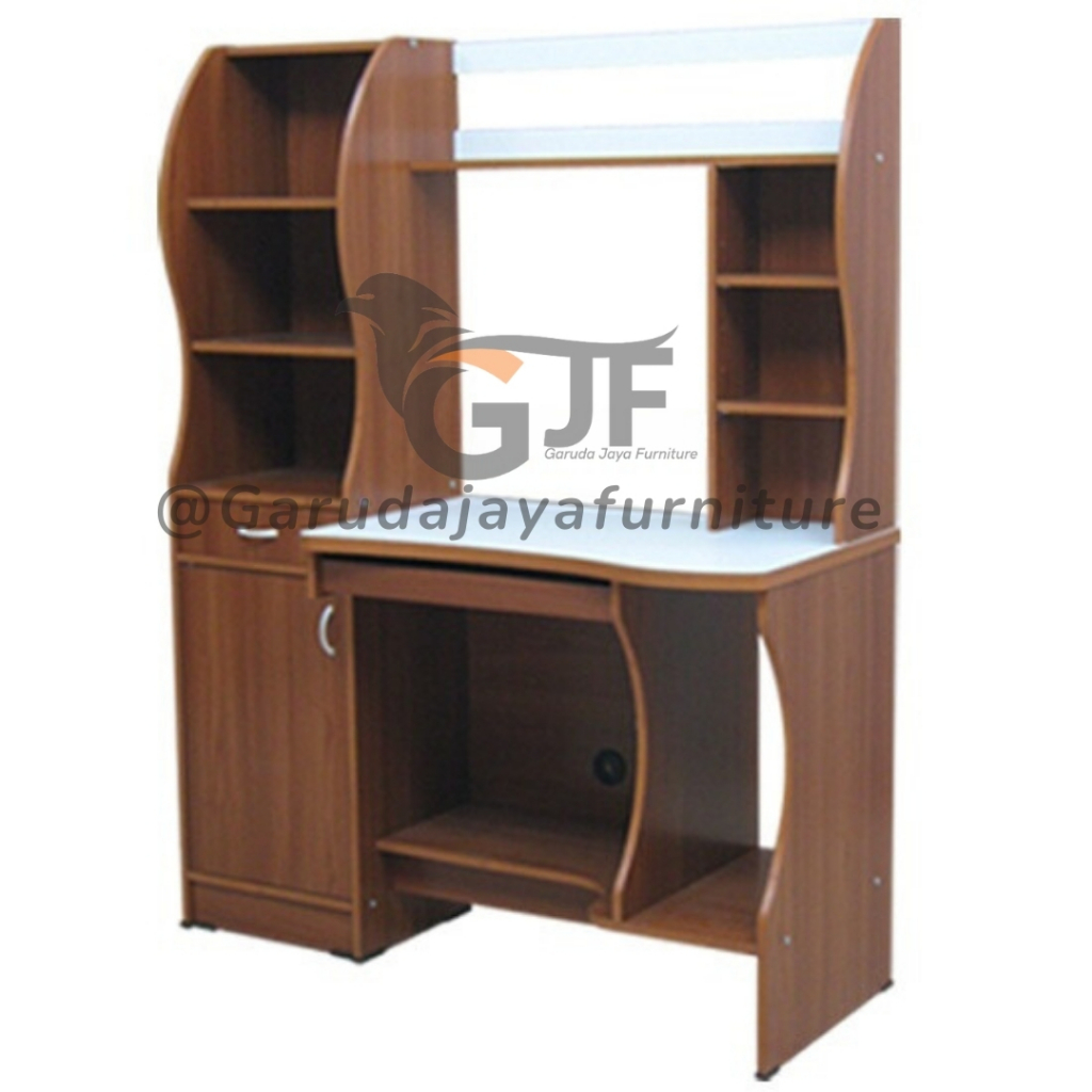Jual MEJA BELAJAR BESAR/MEJA BELAJAR DENGAN LEMARI/MEJA KOMPUTER/MEJA ...