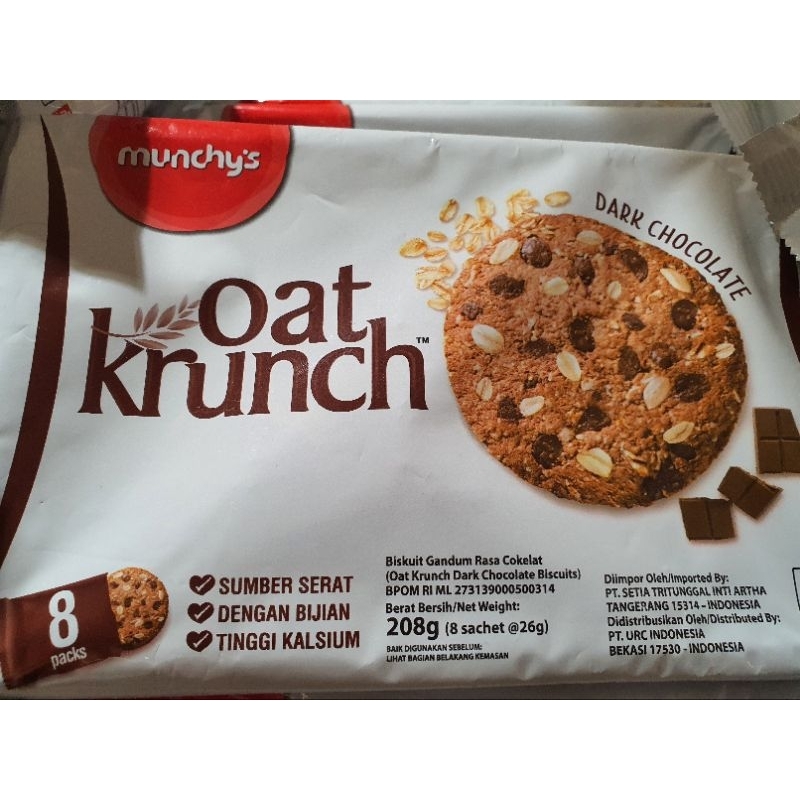 Jual Munchys Oat Krunch Dark Choco /Strawberry Blackcurrant/ Nutty ...