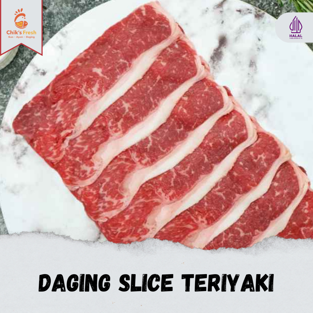 Jual Daging Slice Teriyaki / Beef Slice 500-1000gr Chik's Fresh ...