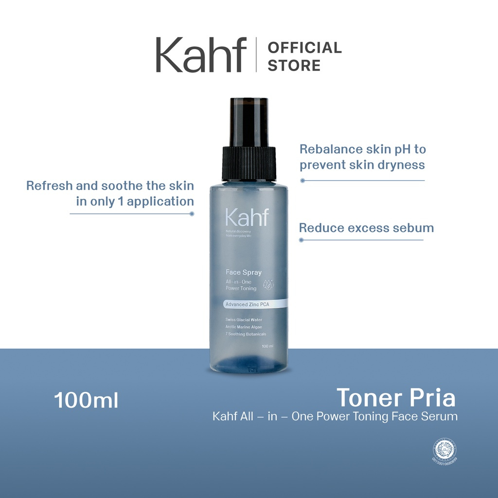 Jual Kahf All-in-One Power Toning Face Spray 100 ml - Toner Wajah Pria ...
