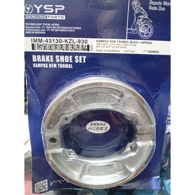 Jual YSP PRESS KAMPAS REM BELAKANG KZL VARIO BEAT FI VARIO 125 ...