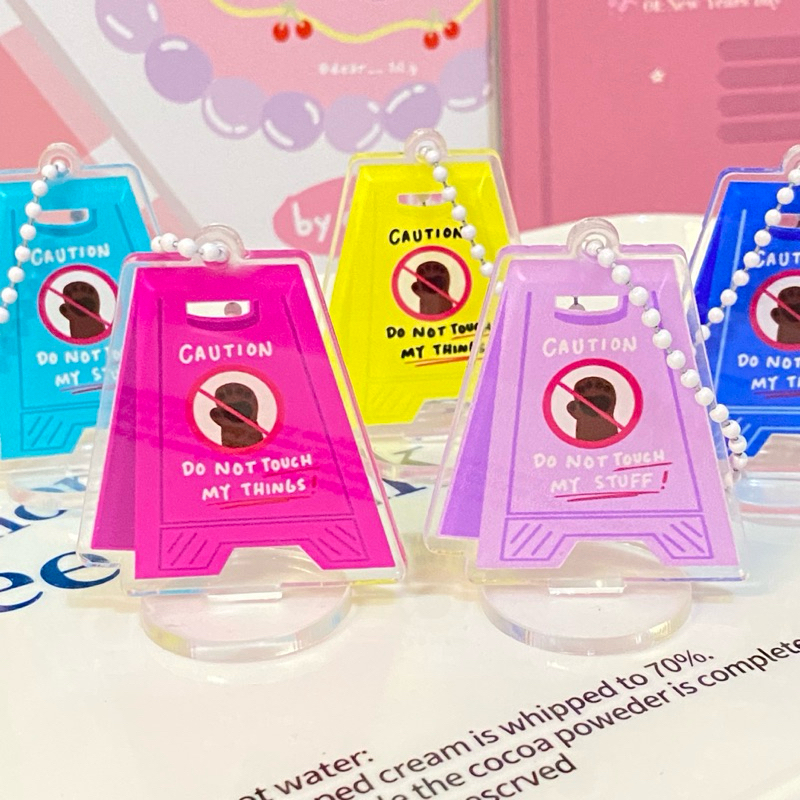 Jual Dear Lily - Standee Caution Sign Do Not Touch My Things or stuff ...