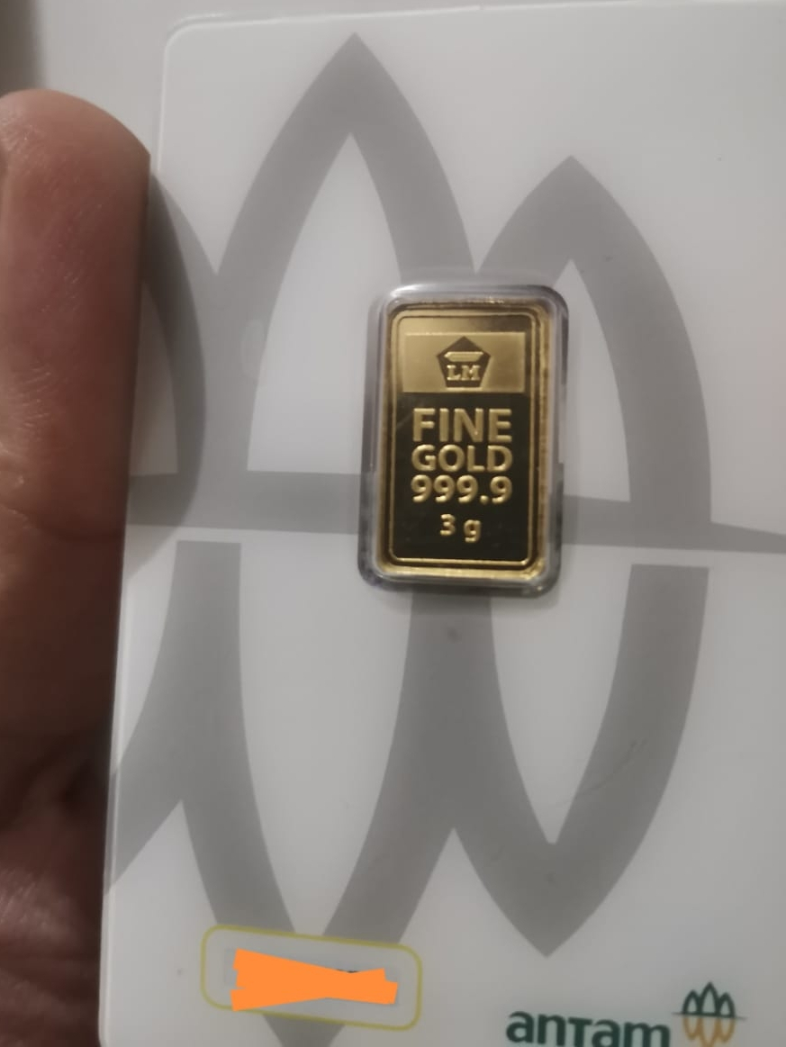 Jual Antam 3gr reinvented press not red mark LM 3 gram Emas 3 GR ...