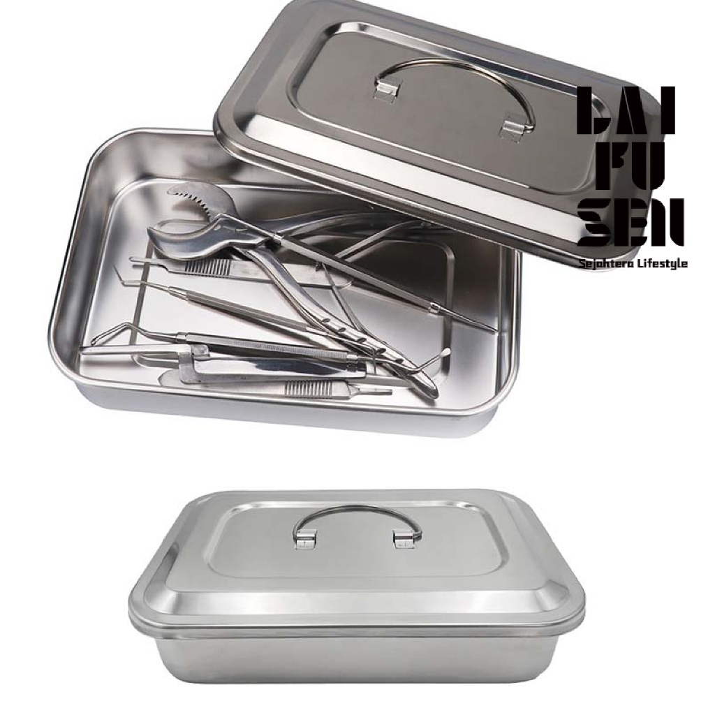 Jual 24cm Bak Instrumen Besar Stainless Steel Autoclaveable Dental Tray ...