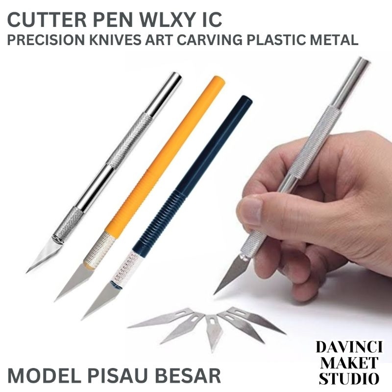 Jual Cutter Pen Almunium Plastic WLXY ABS Precision Art Knife Pisau ...