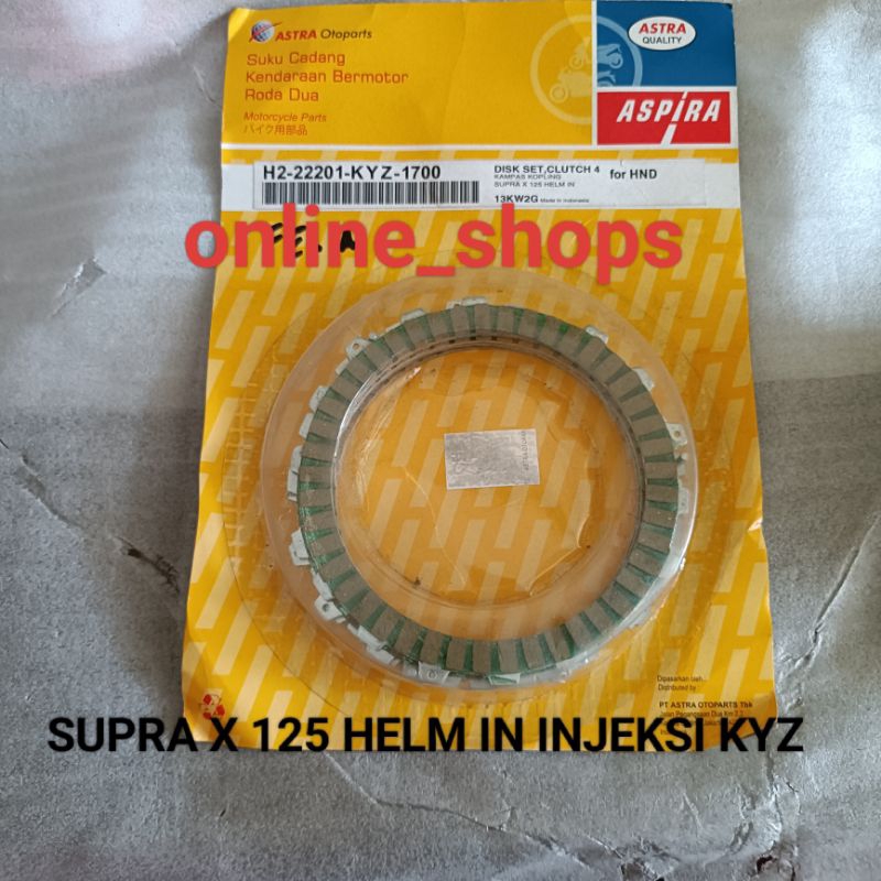 Jual Kain klos kampas kopling plat kopling honda supra x 125 helm in injeksi KYZ ASPIRA | Shopee ...